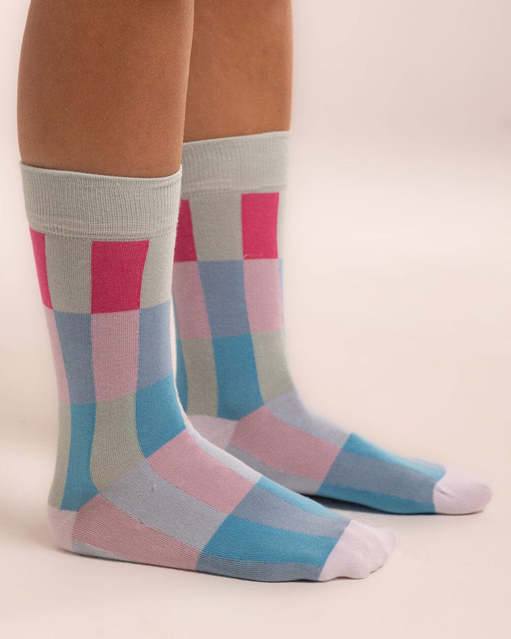 Blue Party Stripes Neck Socks - IN YOUR SHOE