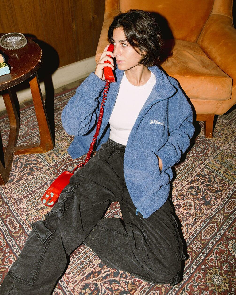 Sky Blue Fleece Jacket – IN YOUR SHOE